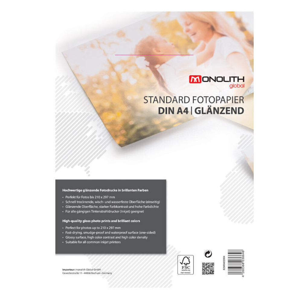 Monolith Standard High Gloss Photo Paper A4 – Gentleprince Office Furniture