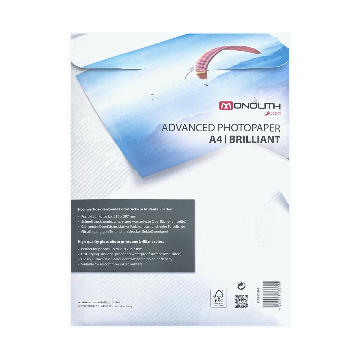 Monolith Advanced Photo Paper Brilliant A4 – Gentleprince Office Furniture